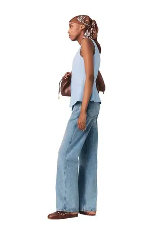 Maje Long Tailored Waistcoat - Blue Sky
