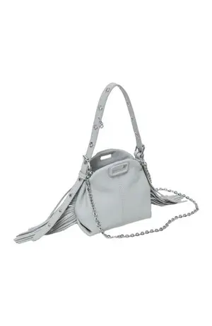 Maje Miss M Micro Bag - Light Grey