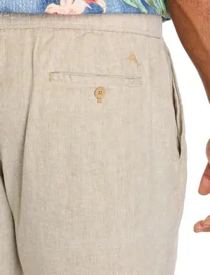 Tommy Bahama Linen-blend Elastic-waist Pants - Beach