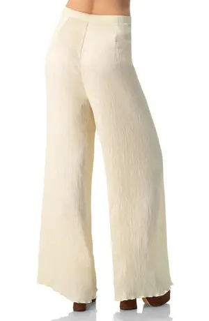 IVONNE Pleated Wide-leg Pants