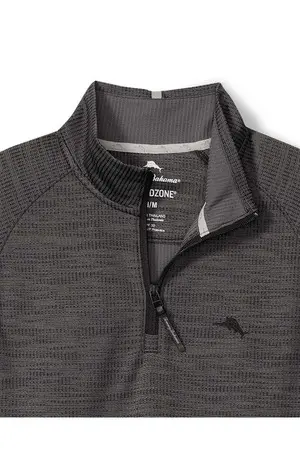 Tommy Bahama Performance Half Zip Pullover - Black