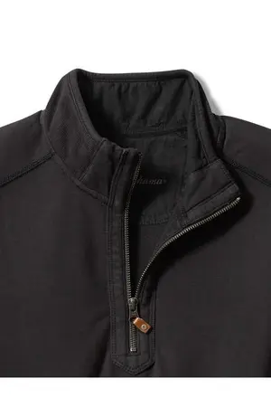 Tommy Bahama French Terry Half-zip Pullover - Coal