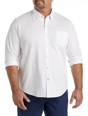 Tommy Bahama Big & Tall San Lucio Islandzone® Stretch Shirt - White