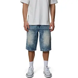 GOOD FOR NOTHING Carpenter Denim Shorts - Medium Blue