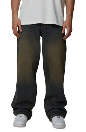 GOOD FOR NOTHING Straight Leg Baggy Jeans - Brown