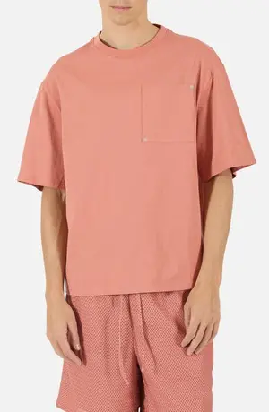 KROST Rivet Pocket Cotton Blend T-shirt - Brick Dust