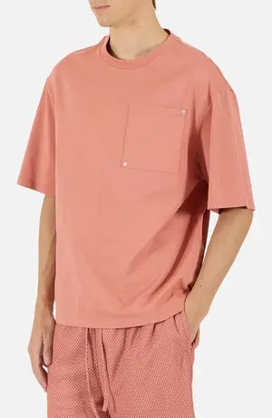 KROST Rivet Pocket Cotton Blend T-shirt - Brick Dust