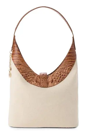 Brahmin Gwynne Canvas & Leather Shoulder Bag