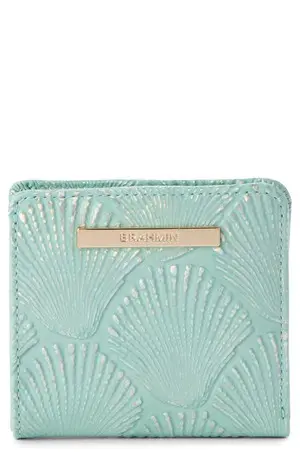 Brahmin Jane Embossed Leather Bifold Wallet - Waterfall