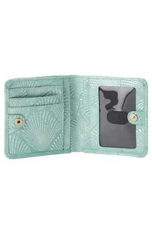 Brahmin Jane Embossed Leather Bifold Wallet - Waterfall