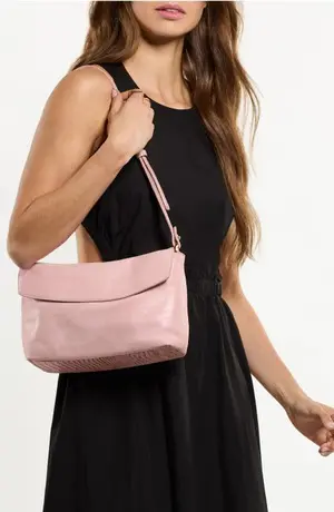 Brahmin Kalina Leather Clutch - Tan