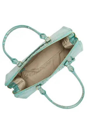 Brahmin Sophia Croc Embossed Satchel - Waterfall