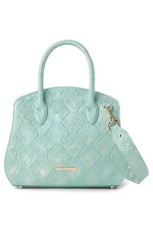 Brahmin Embossed Leather Satchel