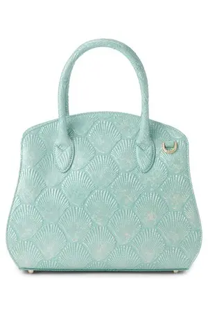 Brahmin Embossed Leather Satchel