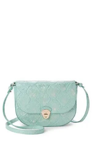 Brahmin Portia Embossed Leather Crossbody Bag