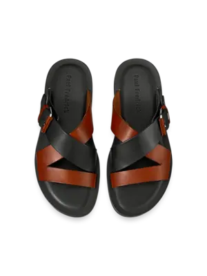 PAUL FREDRICK Leather Stefano Sandal