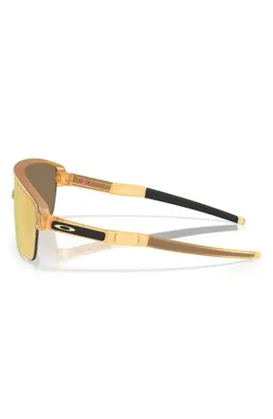 Oakley Corridor 142mm Semi Rimless Prizm™ Polarized Shield Sunglasses - Gold