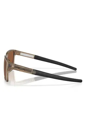 Oakley 57mm Polarized Rectangular Sunglasses