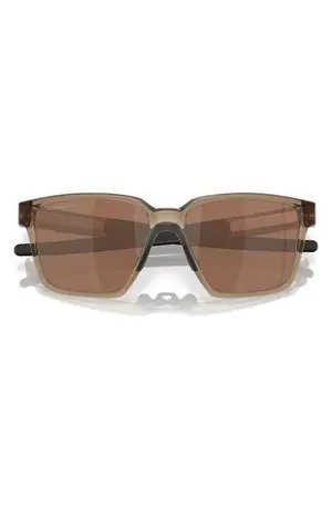 Oakley 57mm Polarized Rectangular Sunglasses