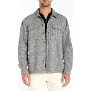 LIVERPOOL Marled Flap Pocket Overshirt - Black Multi