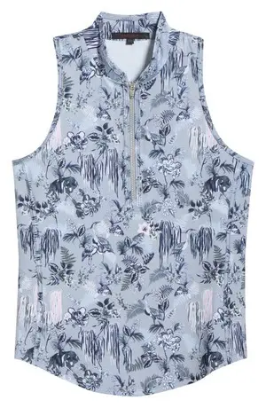 Greyson Sleeveless Half Zip Top