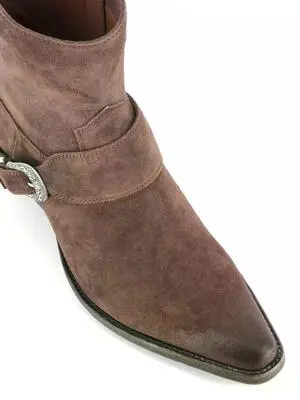 Sartore Buckle Suede Boots