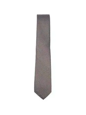 Canali Patterned Neck Tie - Blue