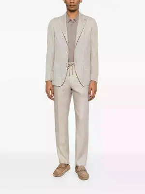 Tagliatore Herringbone Notch-lapel Jacket - Neutrals