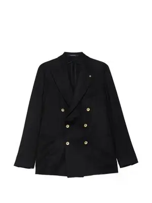 Tagliatore Double-breasted Pocket Blazer - Blue