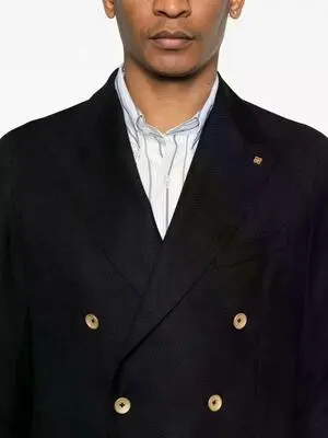 Tagliatore Double-breasted Pocket Blazer - Blue
