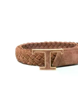 TOD'S Braided Leather Belt
