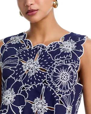 Farm Rio Split Back Cropped Top