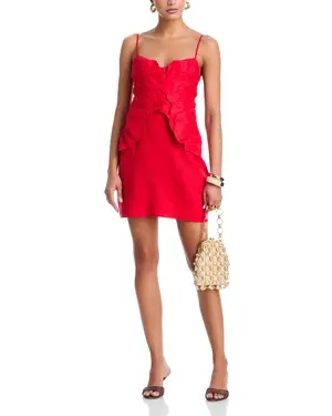Farm Rio Flower Petal Mini Dress