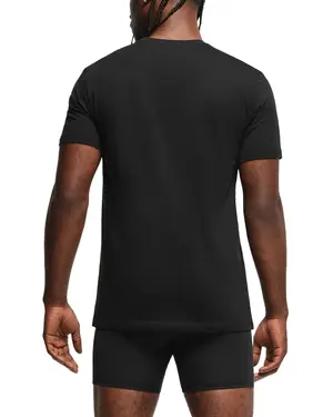 SKIMS Light Crewneck T-shirt, Pack Of 3 - Obsidian