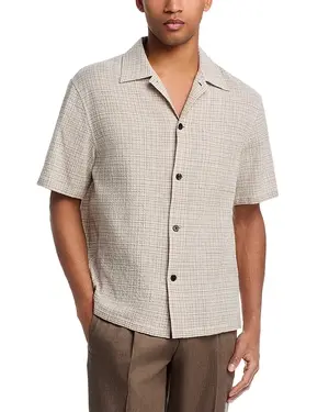 Theory Short Sleeve Button Up Shirt - Morel Multi