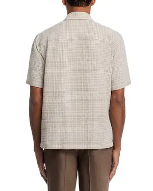 Theory Short Sleeve Button Up Shirt - Morel Multi