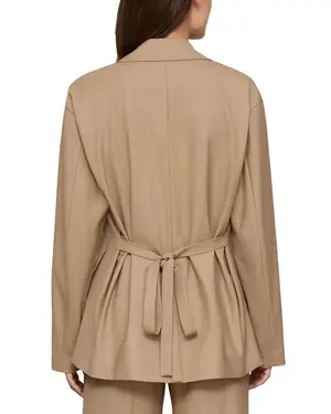 Lafayette 148 New York Single Button Jacket - Brownstone