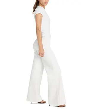 Good American Good Waist High Rise Palazzo Jeans - White
