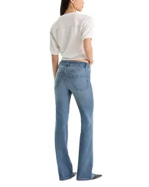Good American Good Legs Soft Touch Mid Rise Flare Jeans
