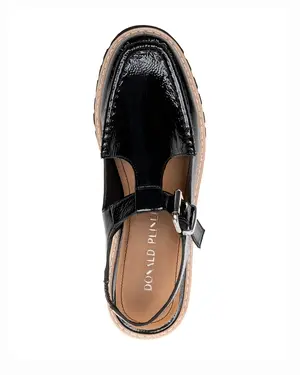 DONALD PLINER Cutout Slingback Loafers - Black