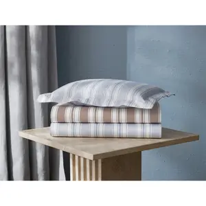 MATOUK Elio Striped Euro Sham - Blue