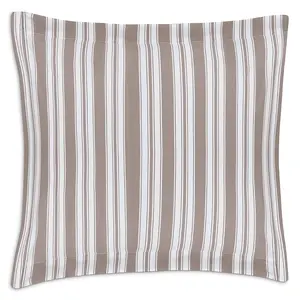MATOUK Elio Striped Euro Sham - Mocha