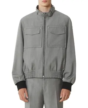 LANVIN Relaxed-fit Mohair-wool Jacket - Light Grey