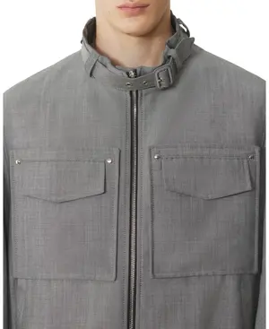 LANVIN Relaxed-fit Mohair-wool Jacket - Light Grey