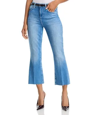 L'Agence Kendra High-rise Crop Flare Jeans - Getty