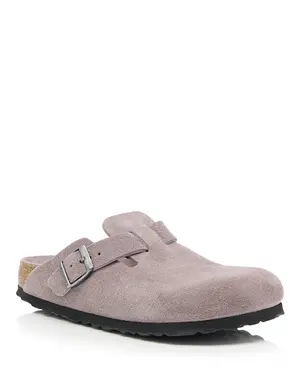 Birkenstock Boston Suede Clogs