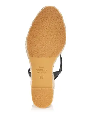 STUART WEITZMAN Bareitall Espadrille Wedges - Black