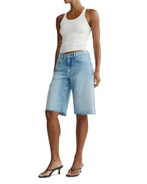 DL1961 Relaxed Fit Denim Bermuda Shorts - Bayside