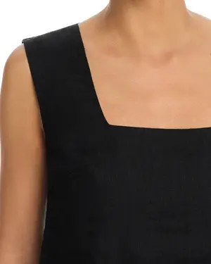 Rails Akira Linen Top - Black
