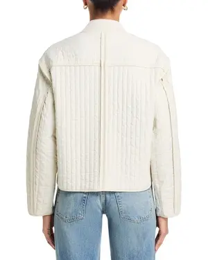 Rag & Bone Margot Quilted Jacket - Plaid Tan